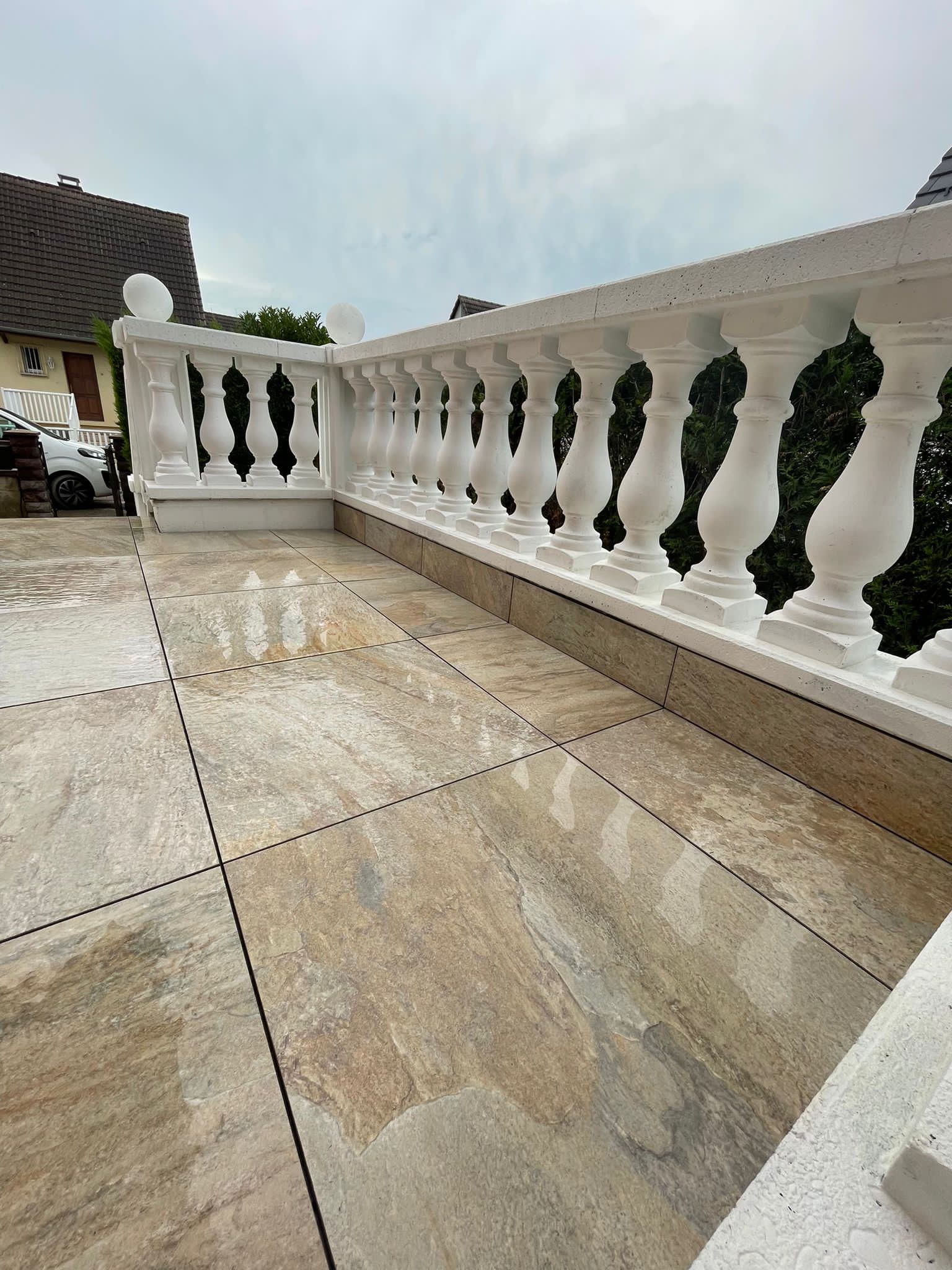 Création de Terrasses avec Dalles sur Plots - Mulhouse & Colmar